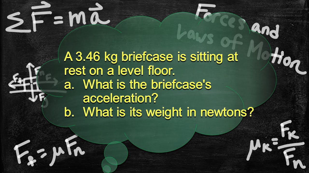 Physics Problem Solver Walk-through Follow Along Force F=ma Newtons Law Friction Mixed 5 - YouTube