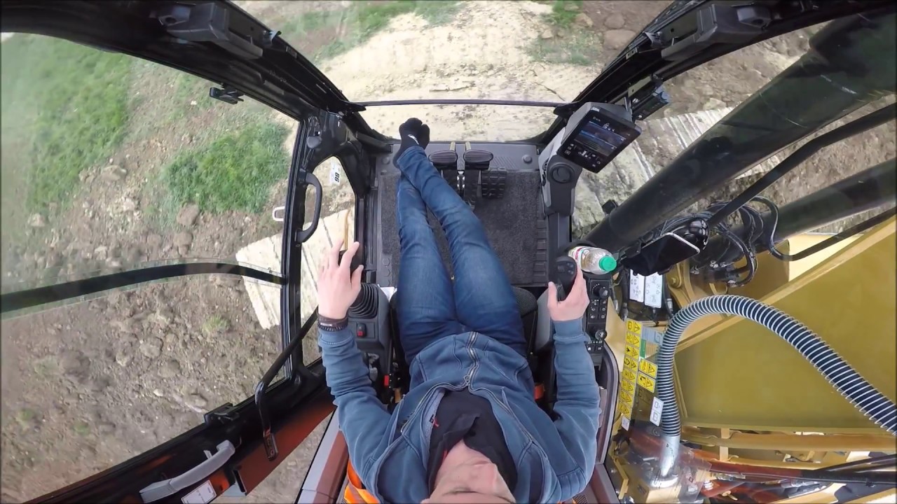 CAT 320 Next Gen - First test - cab view - GoPro HERO4+ - YouTube