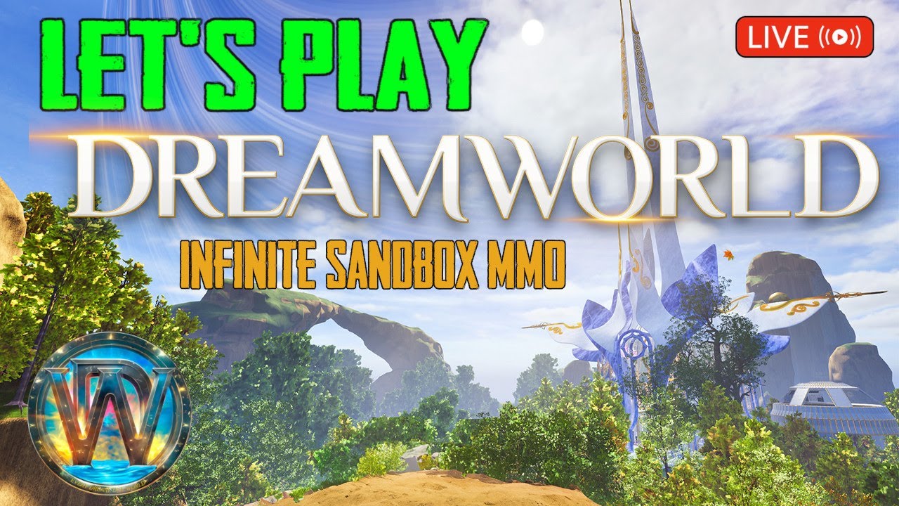 Playing The NEW Infinite Open World Sandbox MMO DreamWorld + Free Keys ...