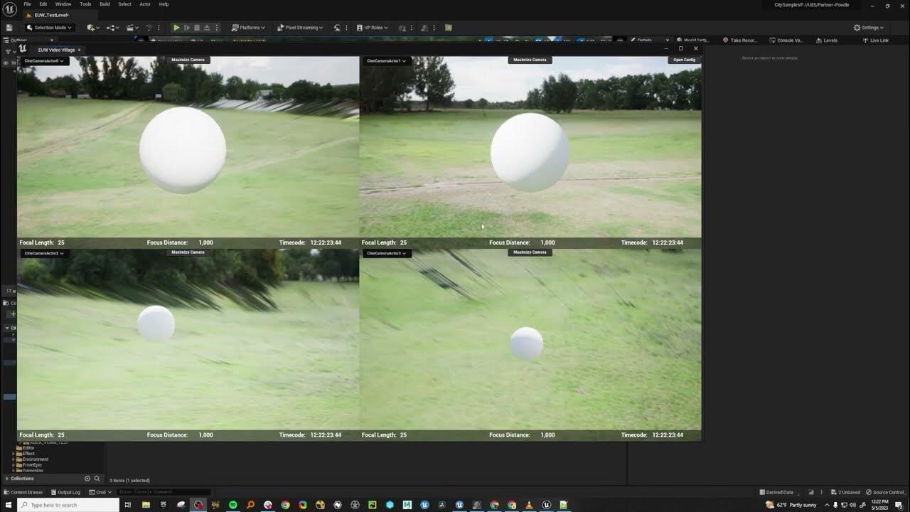 Part 1 - Making a "4 Up" display with Editor Utility Widgets in Unreal Engine - Making the 1st ...
