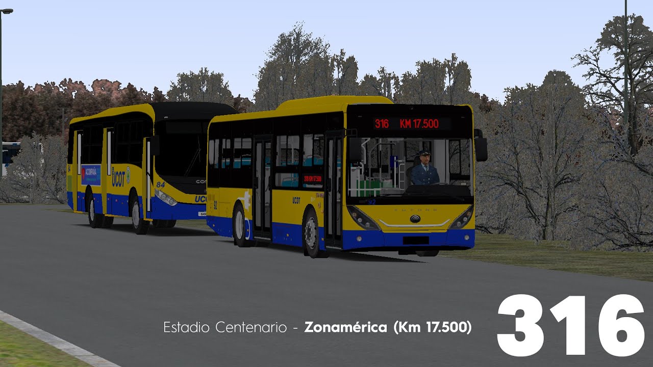 OMSI 2 - Línea 316 | Mapa Montevideo Ficticio v3.1 - YouTube