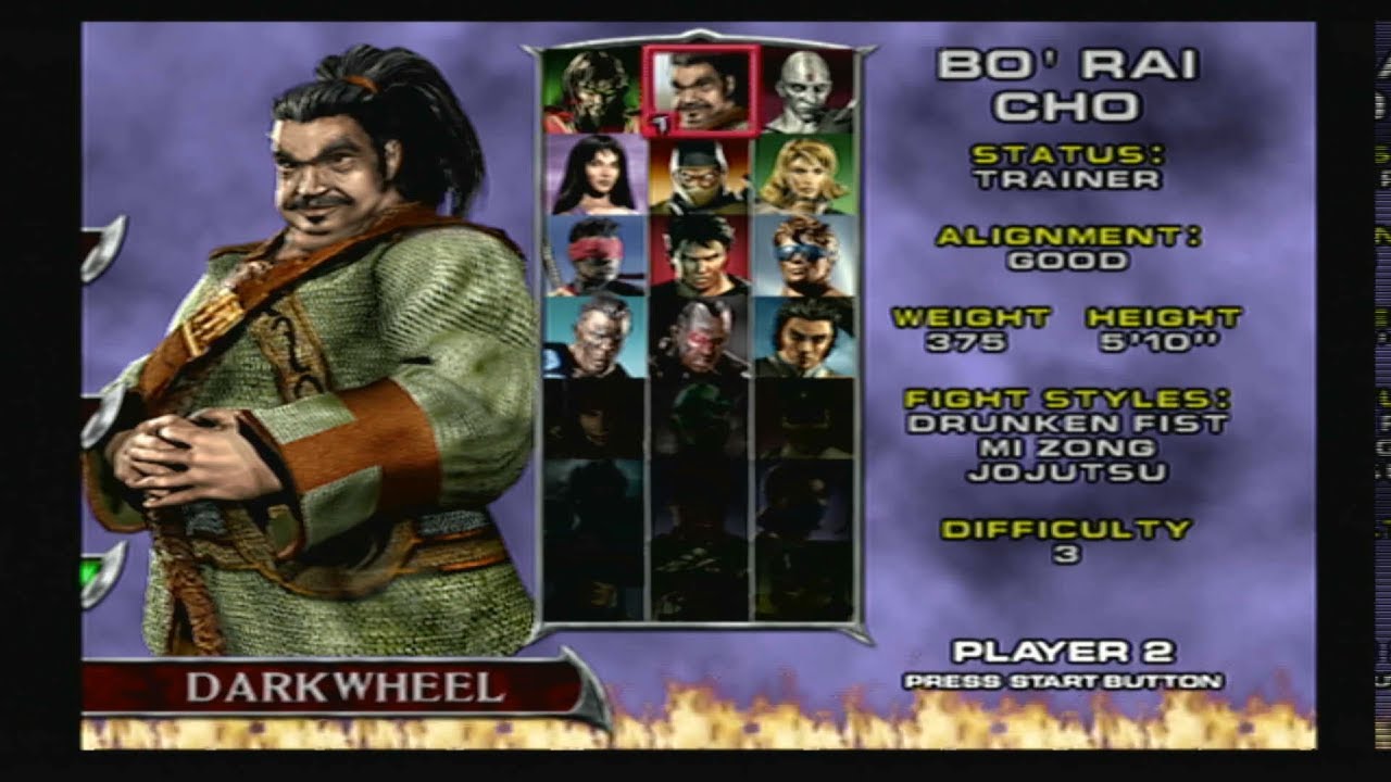 MORTAL KOMBAT DEADLY ALLIANCE, ARCADE MODE As BO RAI CHO part 1 - YouTube