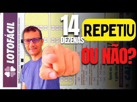 LOTOFÁCIL: Quantas vezes já repetiu o mesmo resultado de 14 dezenas?