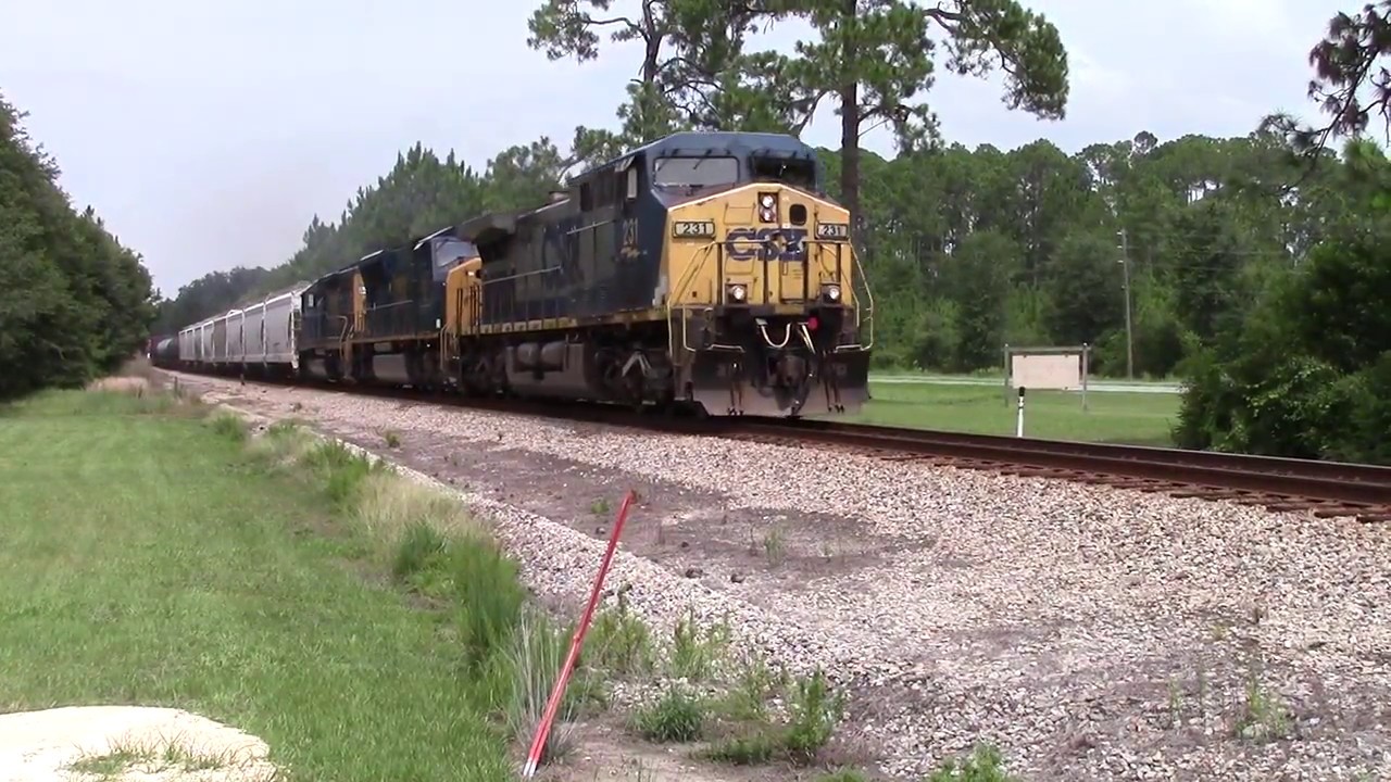 CSX Q601 through Olustee, Fl - YouTube