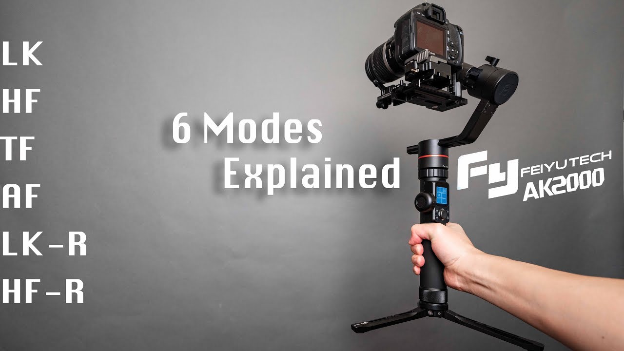 FeiyuTech AK2000 All 6 modes explained & tips & Tricks - YouTube