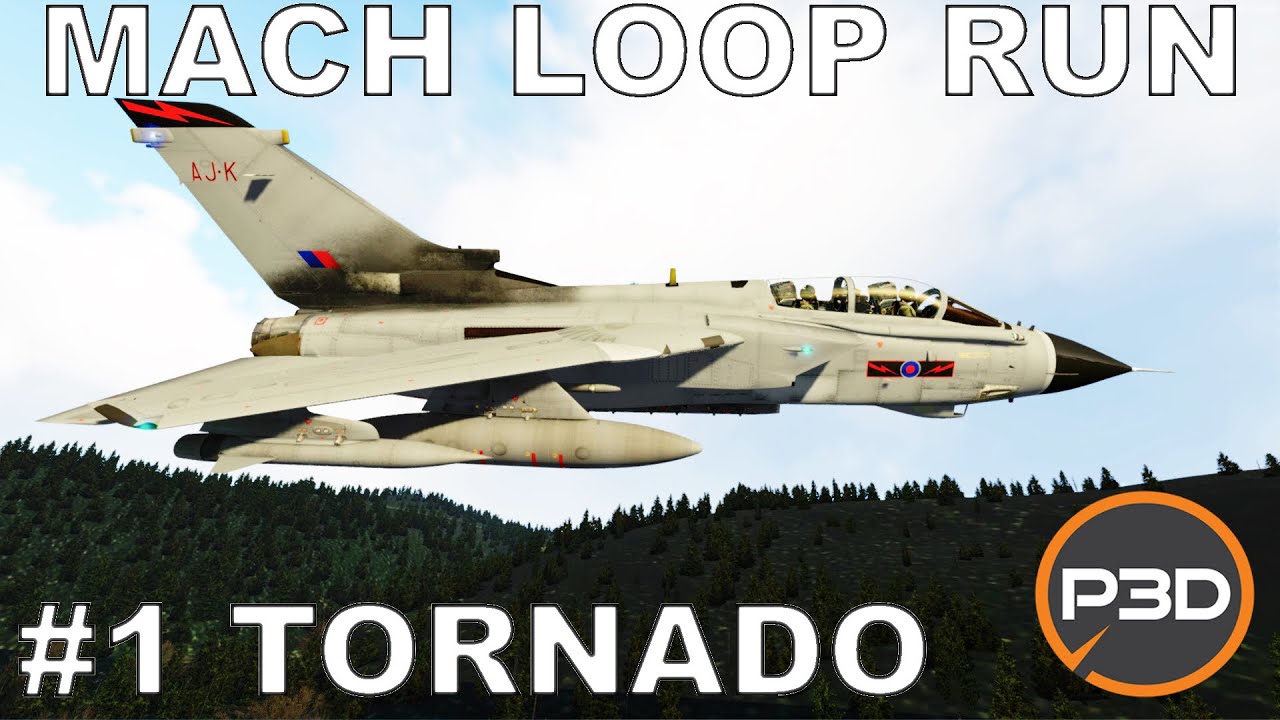 Mach Loop Time Trial | #1 Panavia Tornado GR1 (Sim Skunk Works) | P3D ...