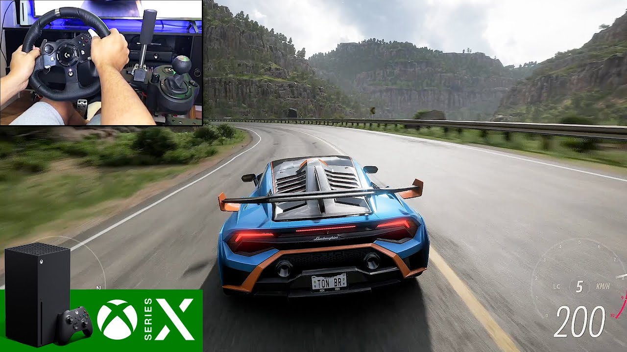 LAMBORGHINI HURACÁN STO | Forza Horizon 5 (Xbox Series X) Steering ...