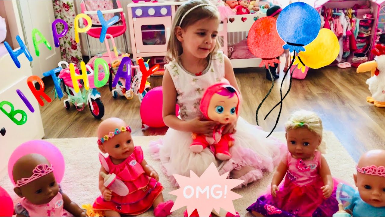 Helga BABY BORN Geburtstagsparty | PUPPEN GEBURTSTAG 🎂🎁🎉 - YouTube