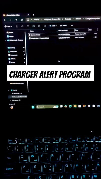 Create Alert Program for Laptop Battery Charger - YouTube