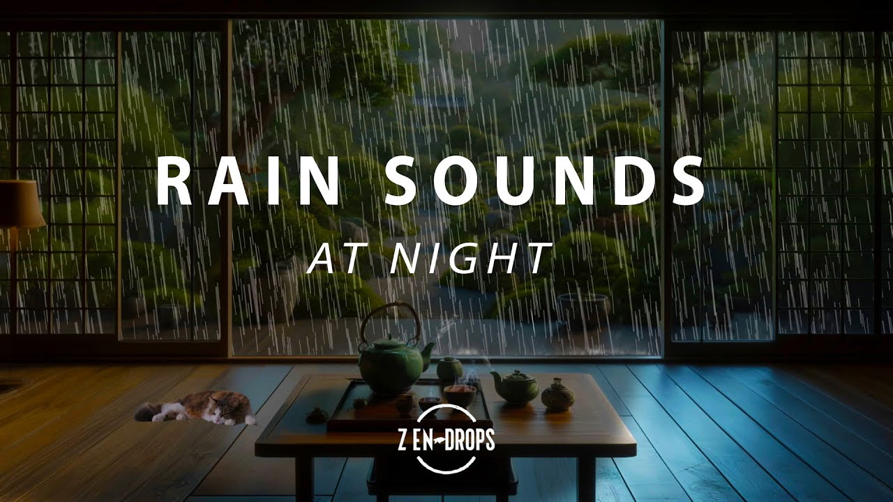 Gentle Night Rain Sounds - Relaxing Rainfall Ambience for Deep Sleep ...