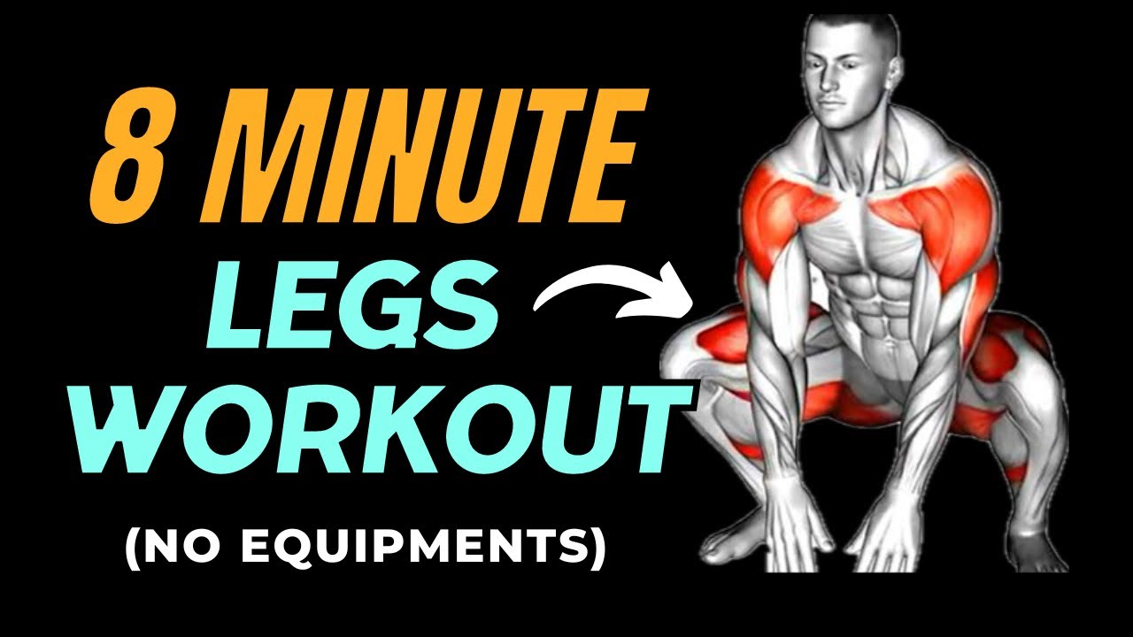 8 MINUTES INTENSE LEG WORKOUT AT HOME | FOLLOW ALONG - YouTube
