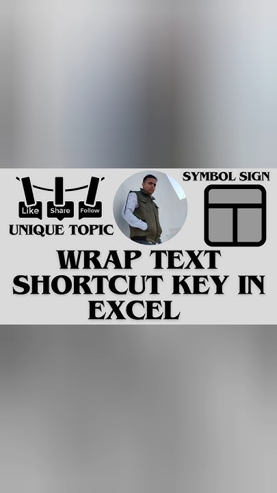 # WRAP TEXT SHORTCUT KEY IN EXCEL - YouTube