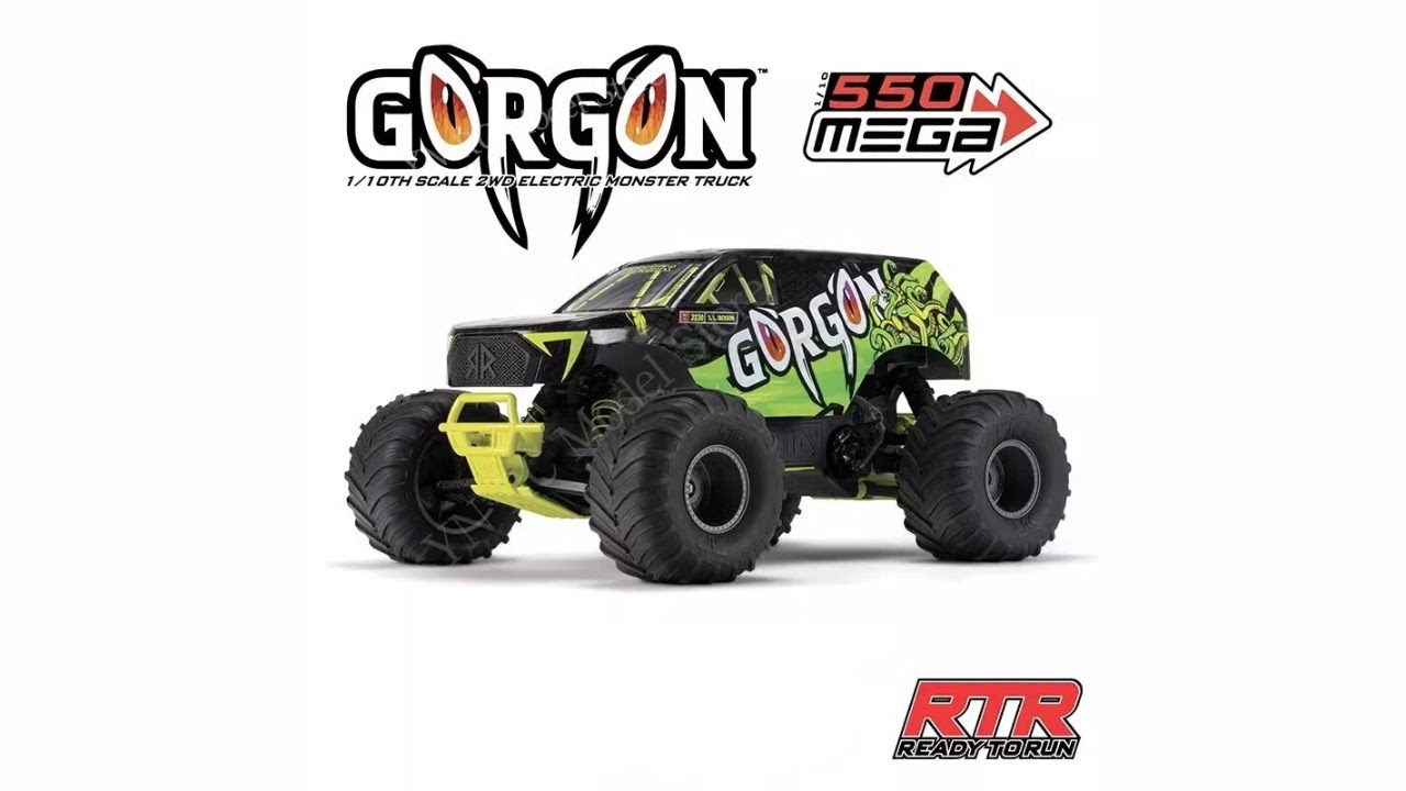 RenderedReview Arrma 1/10 Gorgon Rc 2.4ghz Magic Snake 14t Brushed Rear ...