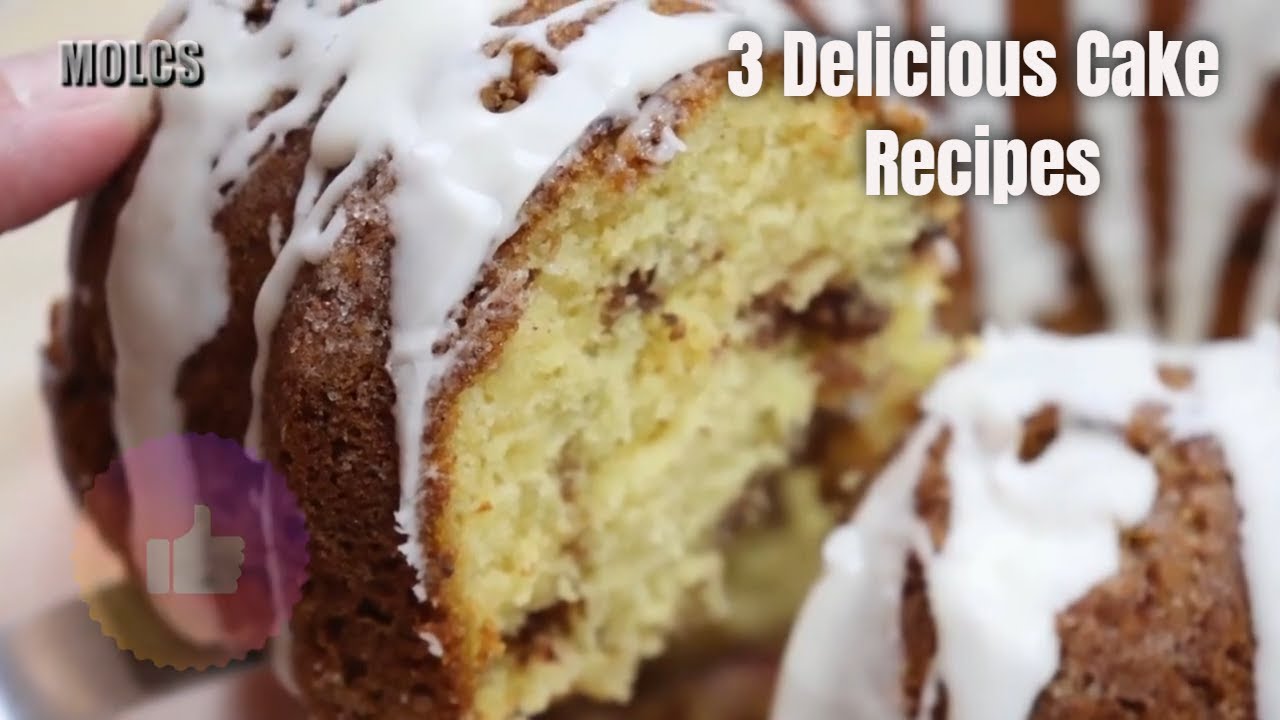 3 Easy & Delicious Cake Recipes - YouTube