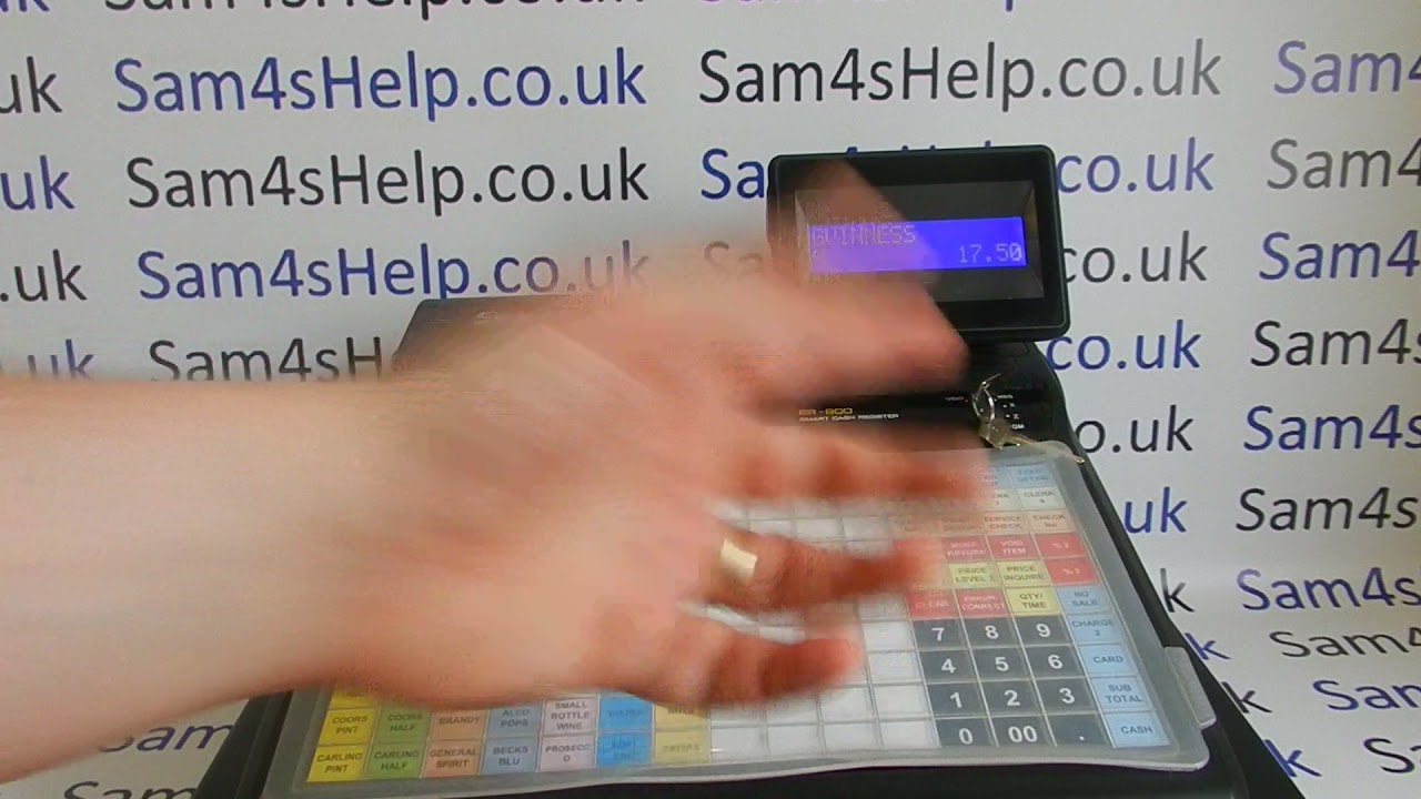 How To Use Cashier Interrupt Clerks Operators Sam4S ER-900 / ER-920 ...