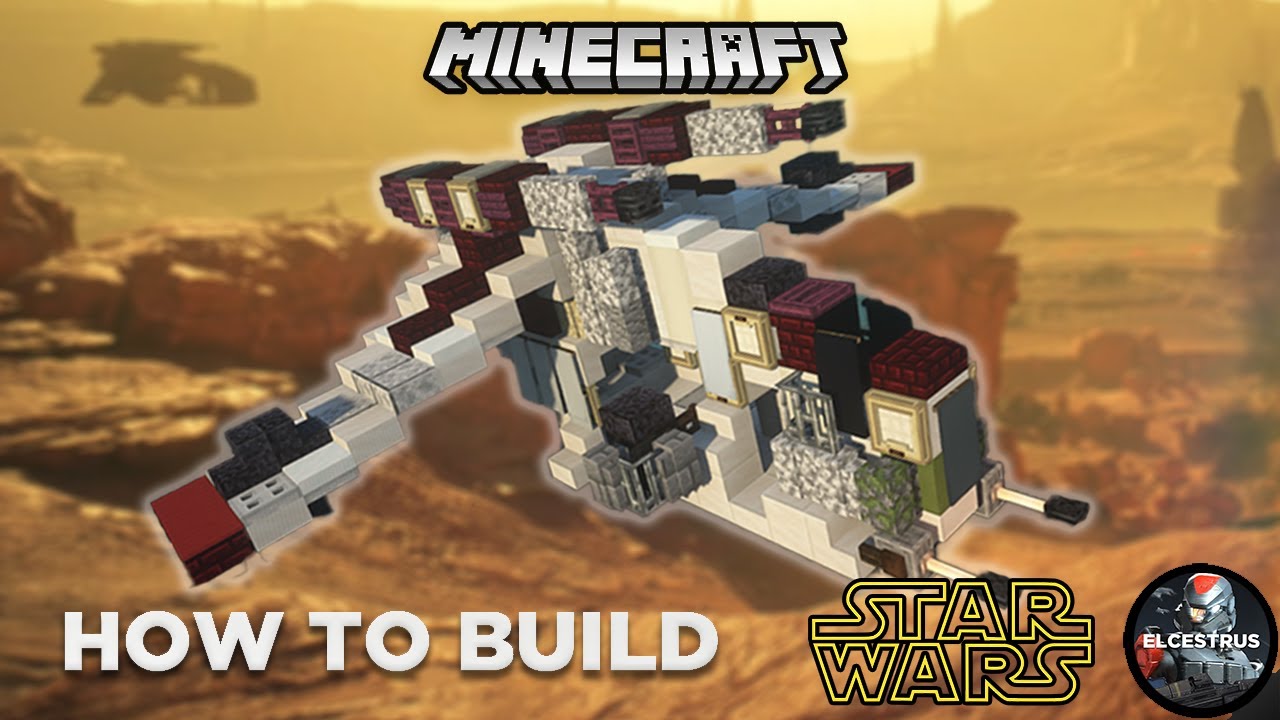 Republic LAAT/i Gunship | Minecraft Star Wars tutorial - YouTube