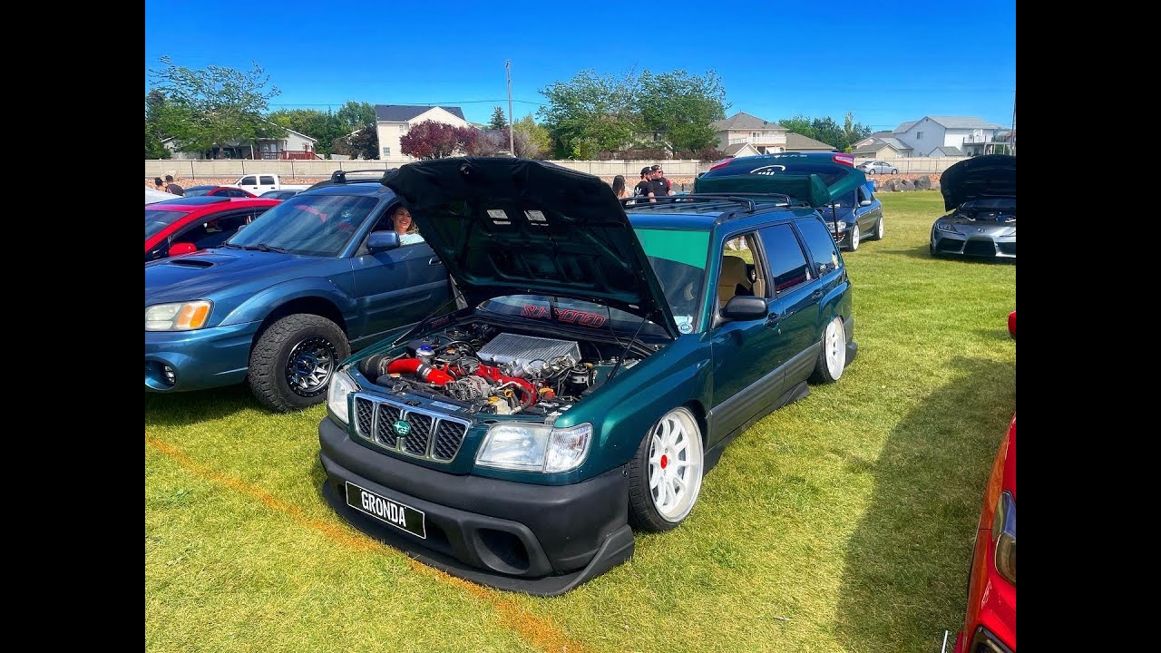 Building a BIG turbo STI swapped forester in 12min! - YouTube