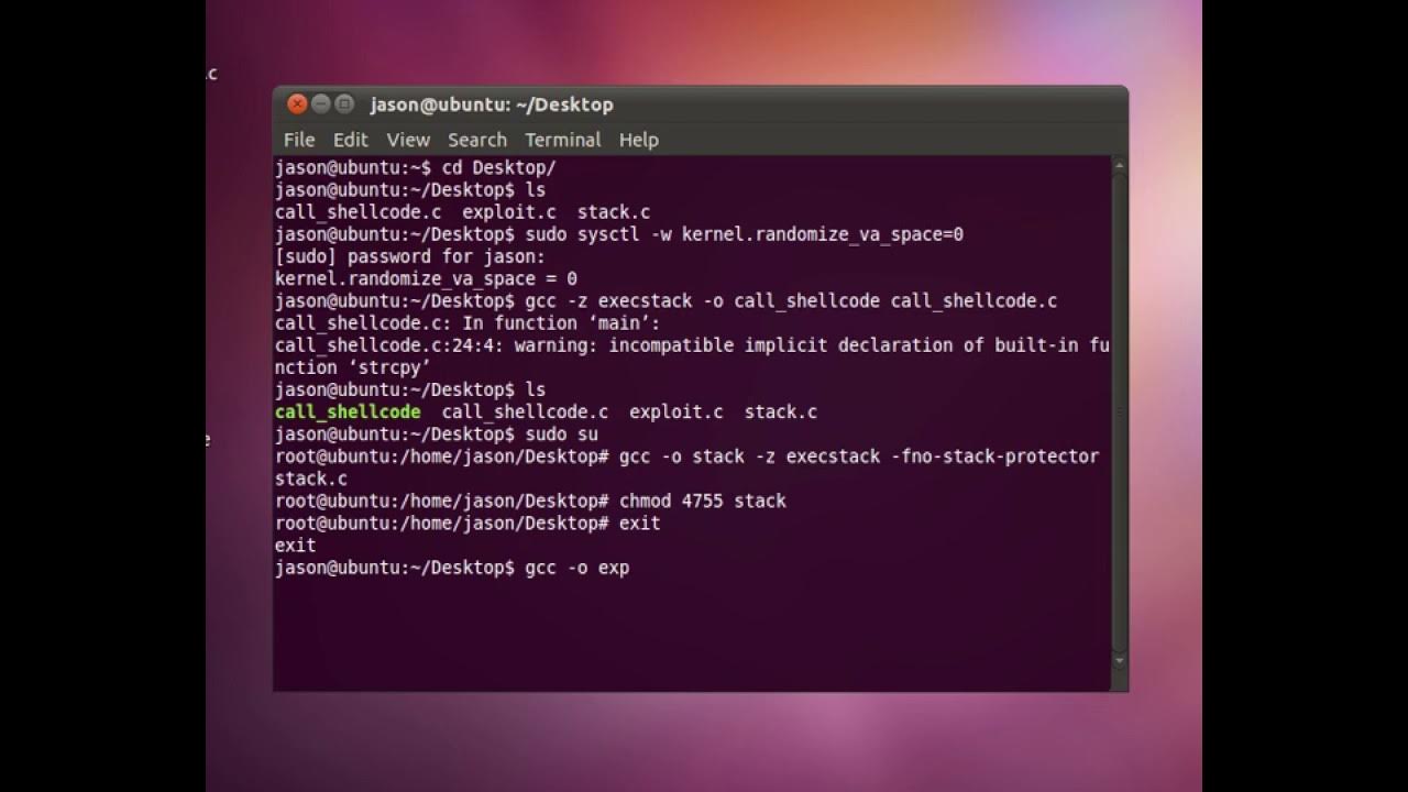 CMPE 220 Lab2 - Buffer Overflow Vulnerability Lab - YouTube