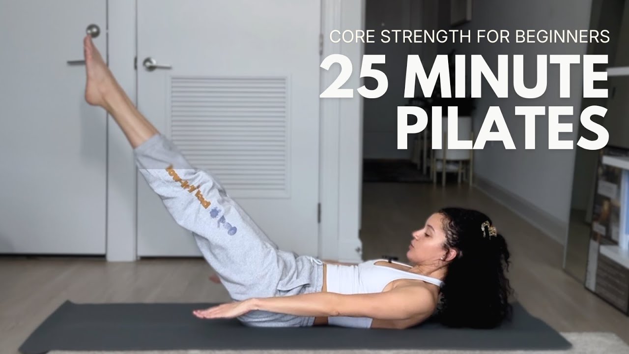25 Minute At Home Pilates Workout for Beginners || No Equipment Pilates ...