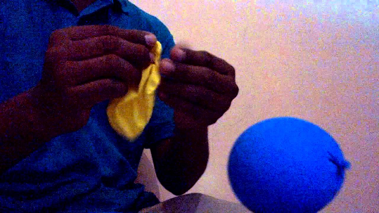 COMO HACER UNA PELOTA DE GLOBOS DE HULE - YouTube