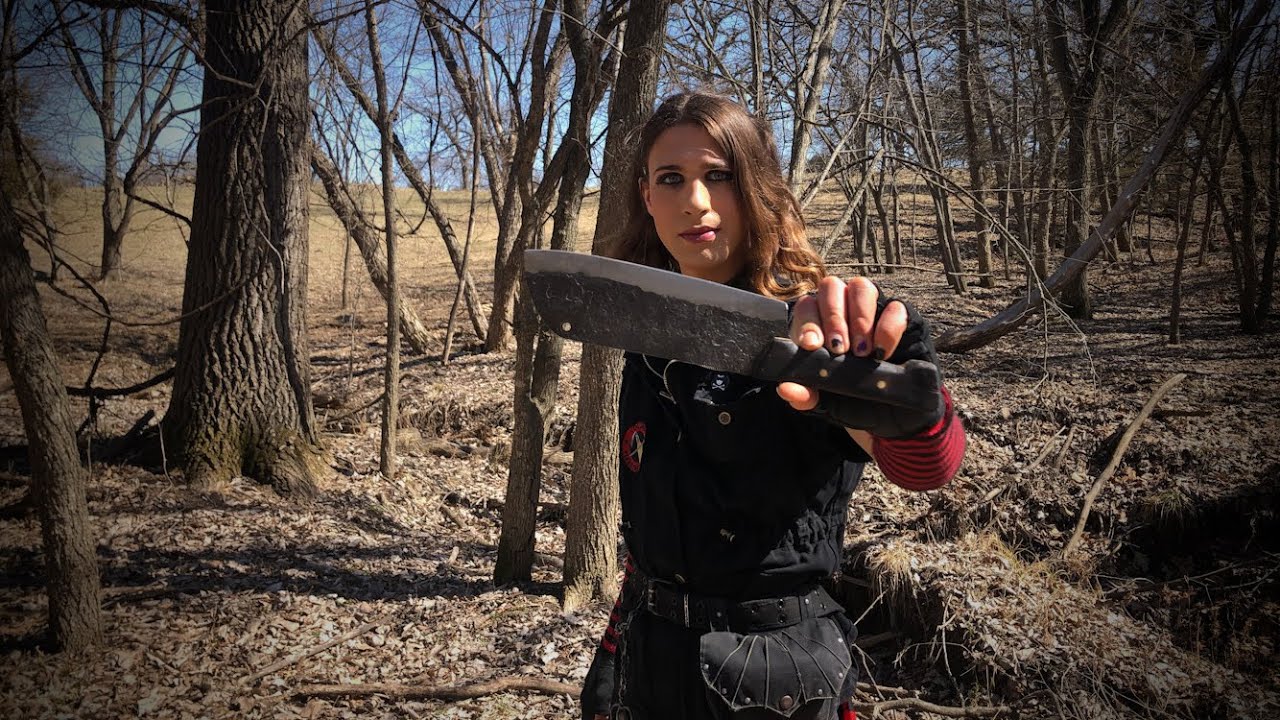 How to forge a combat cleaver - YouTube