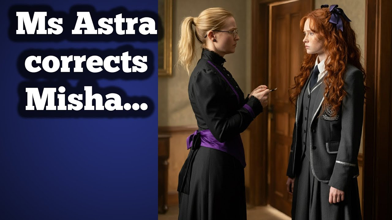 Misha faces Ms Astra | Story | ASMR | Correction | Stern | Scolding ...