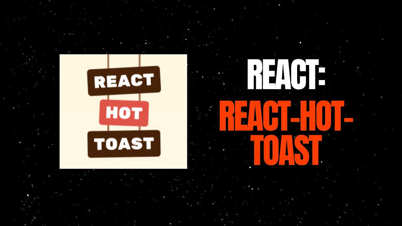 ¡No Uses Alertas! Usa React Hot Toast para Notificaciones 🔥 - YouTube