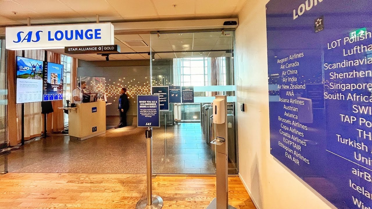 SAS Domestic Lounge | Oslo Airport (OSL) - YouTube