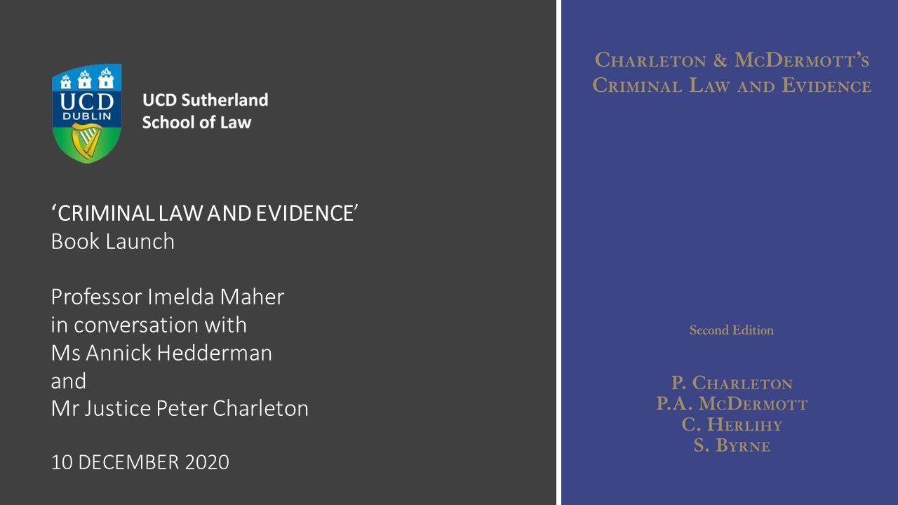 Launch of Book by the late Paul Anthony McDermott SC & Mr Justice Peter ...