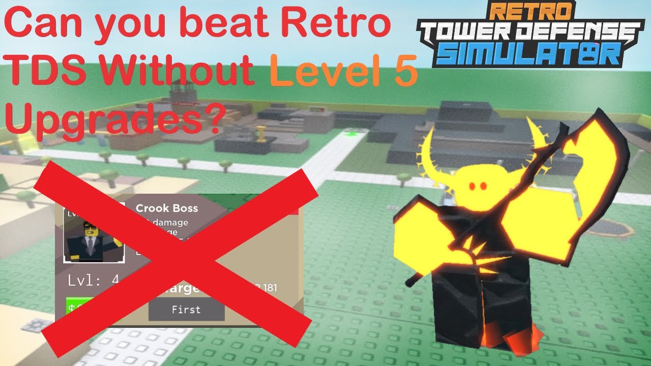 Can you beat Retro TDS Without Level 5 Upgrades? - YouTube