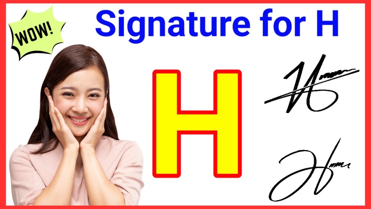 H name signature style | H signature styles | Signature ideas for ...