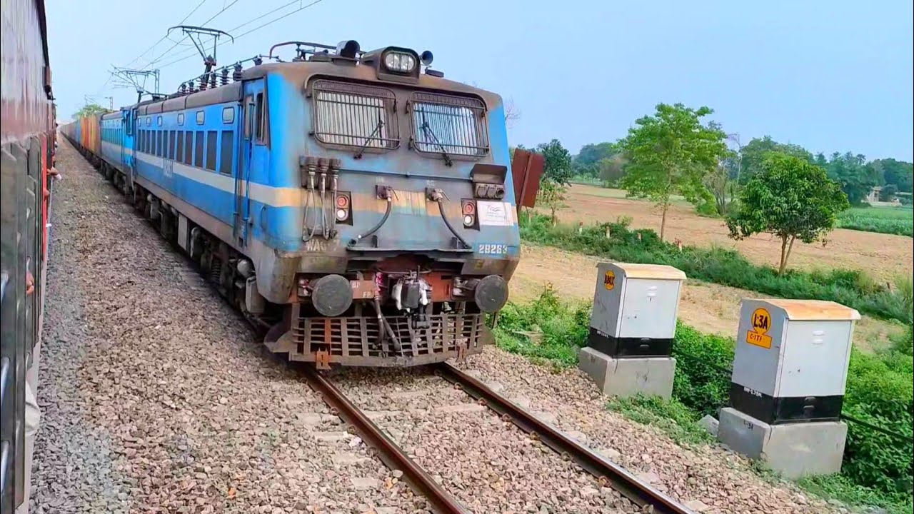 WAG-7 angry locomotive in indian railways - YouTube