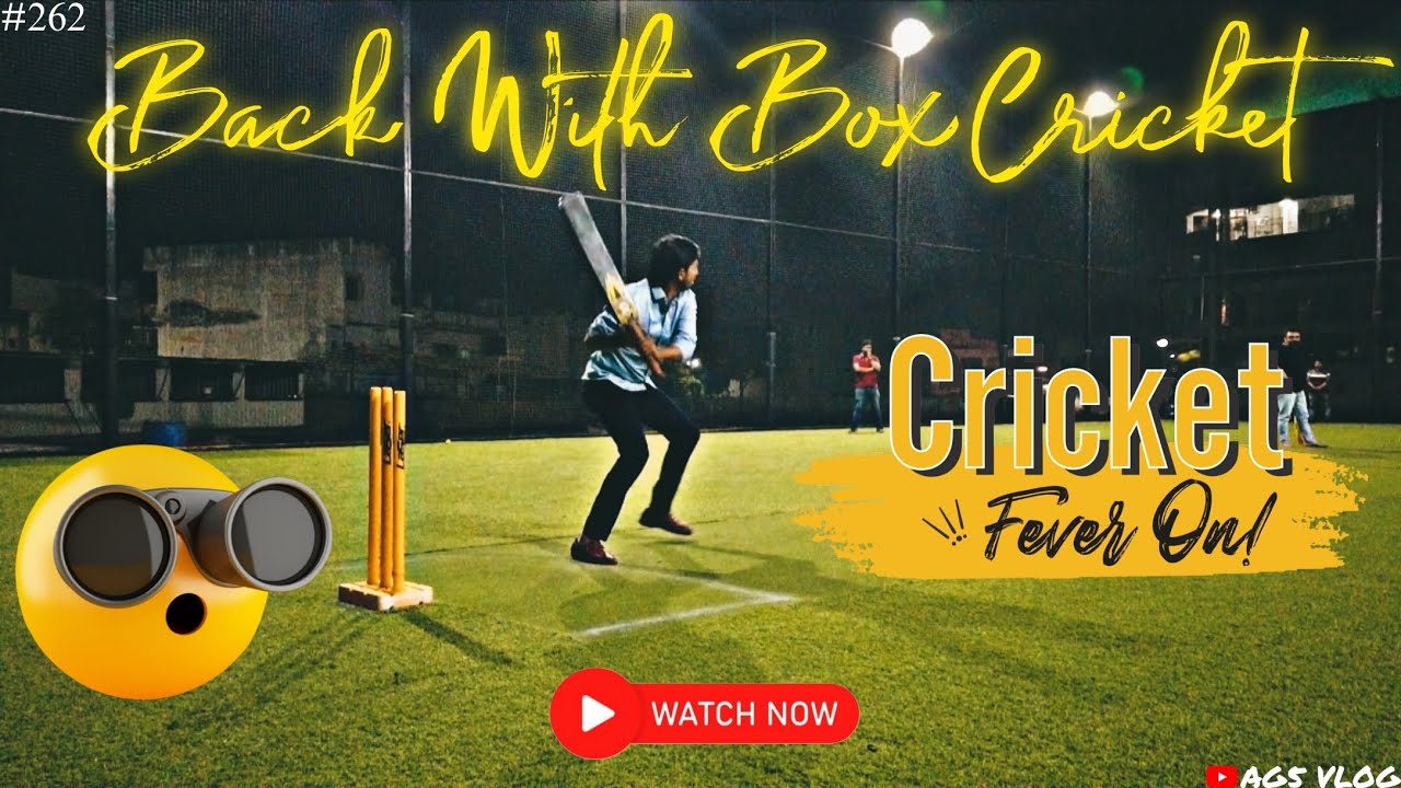 After long time box cricket with group maja to box cricket me he hai ...