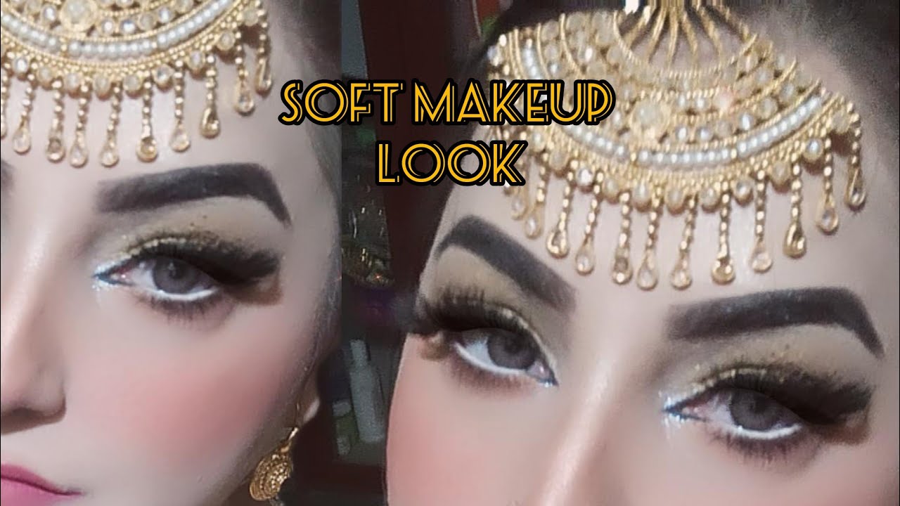 Soft Eye Makeup Tutorial with Winged eyeliner || Biginner Eyeshdow || duaa saloon - YouTube