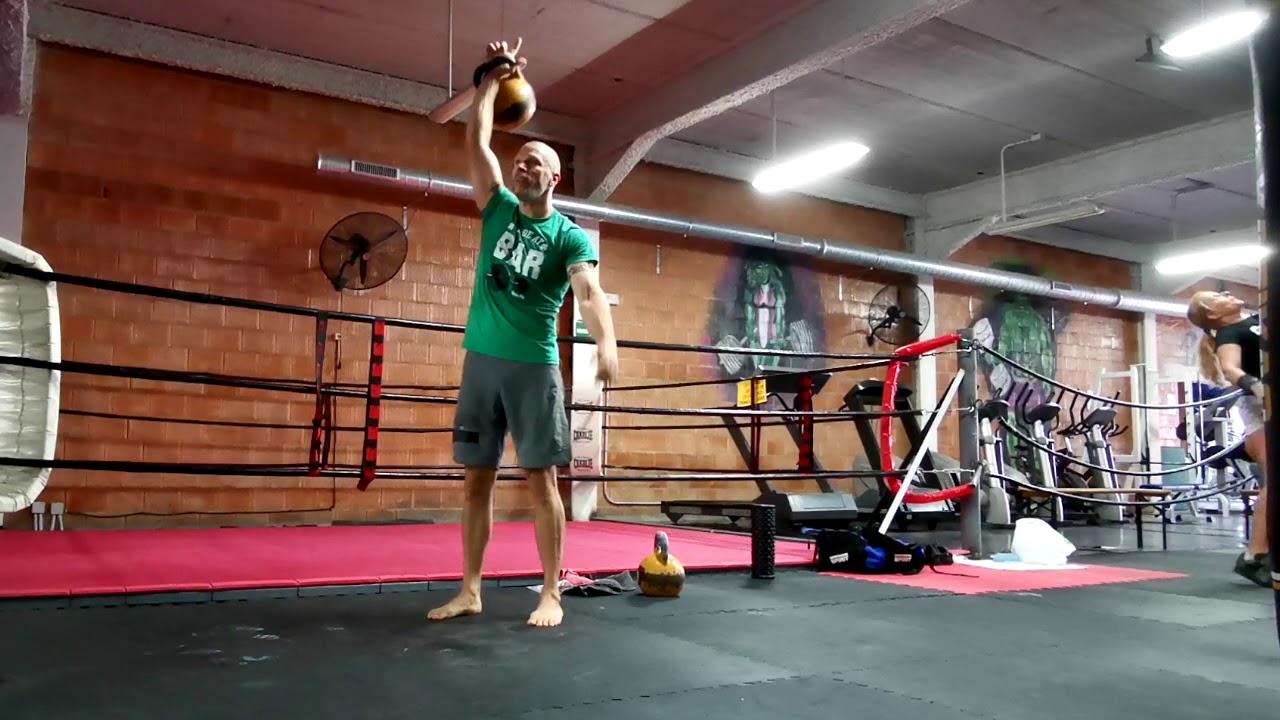 Clean and Jerk Long Cycle Speed Reps and Other Kettlebell Work - YouTube