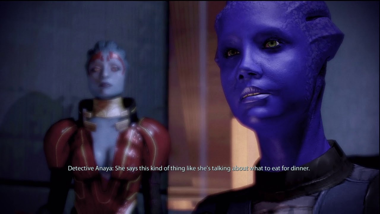 Mass Effect 2: Detective Anaya dialogue before you take the elevator ...