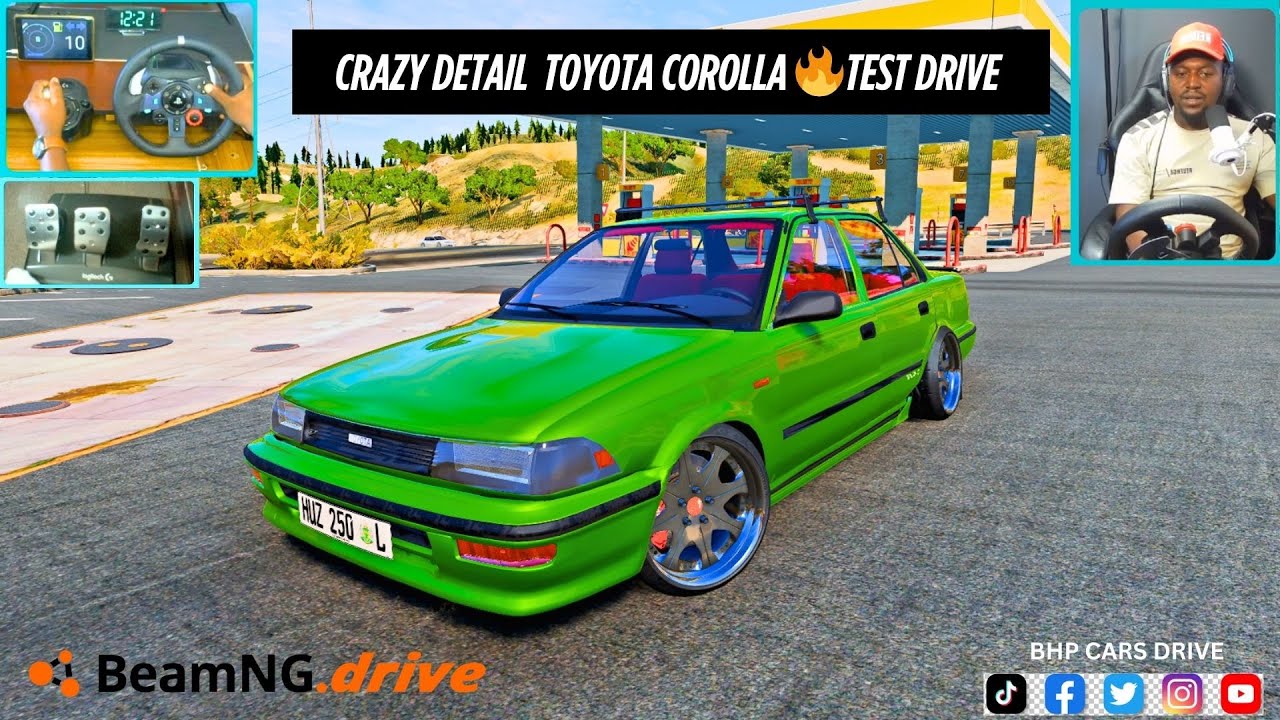 Testing the Toyota Corolla Mod in BeamNG with Logitech G29 | Realistic ...