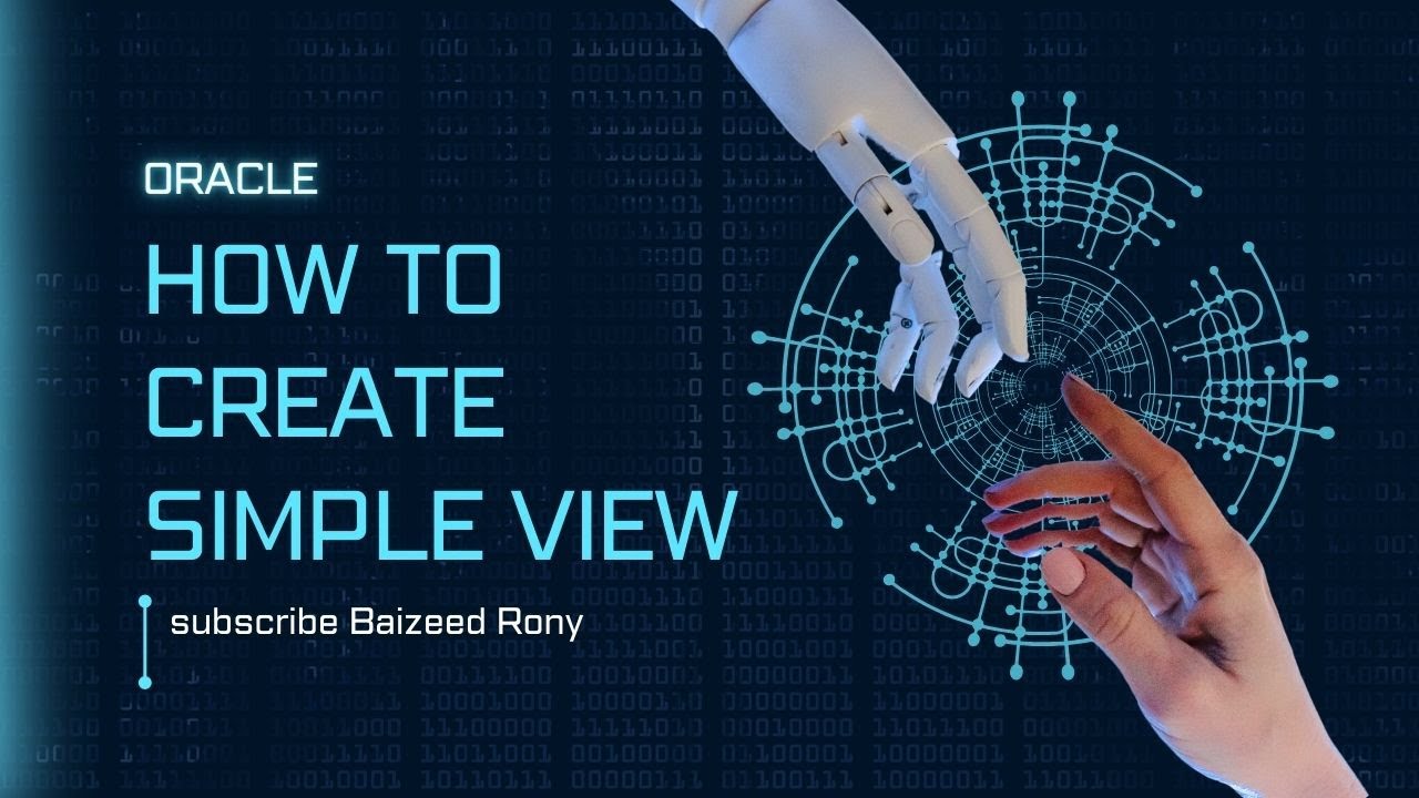 How to create a Simple View in Oracle - YouTube