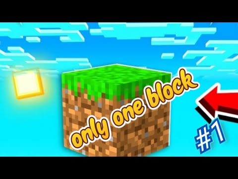 Minecraft but only one block(OneBlock)[part 1] - YouTube