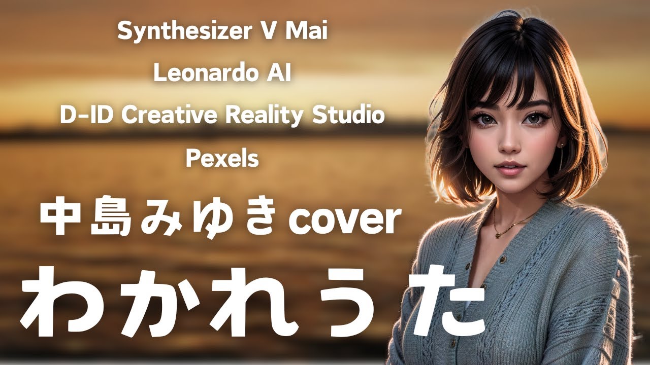 【AIが歌う】わかれうた/中島みゆきcover【Synthesizer V】【Leonardo AI】【Creative Reality Studio】【Pexels】 - YouTube