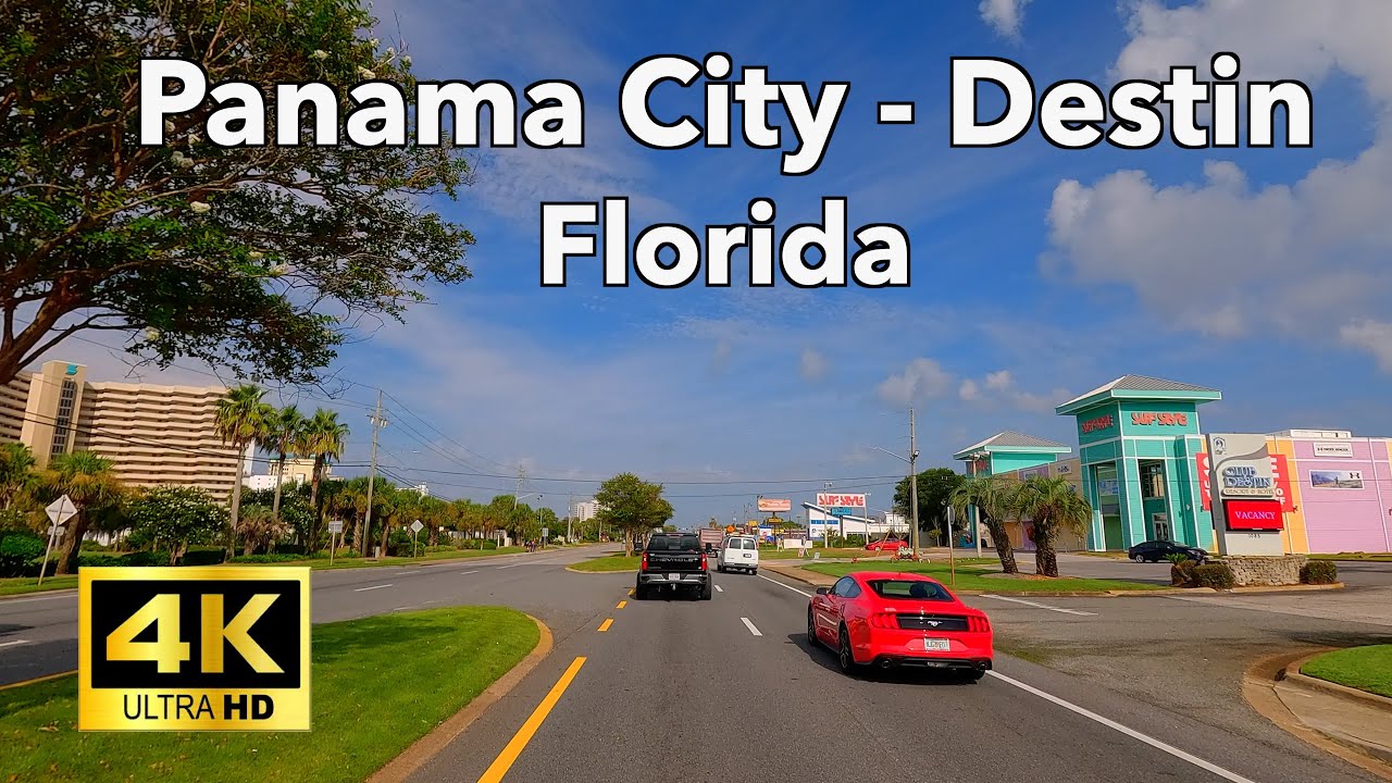 Panama City to Destin, Florida | 4K Scenic Drive - YouTube