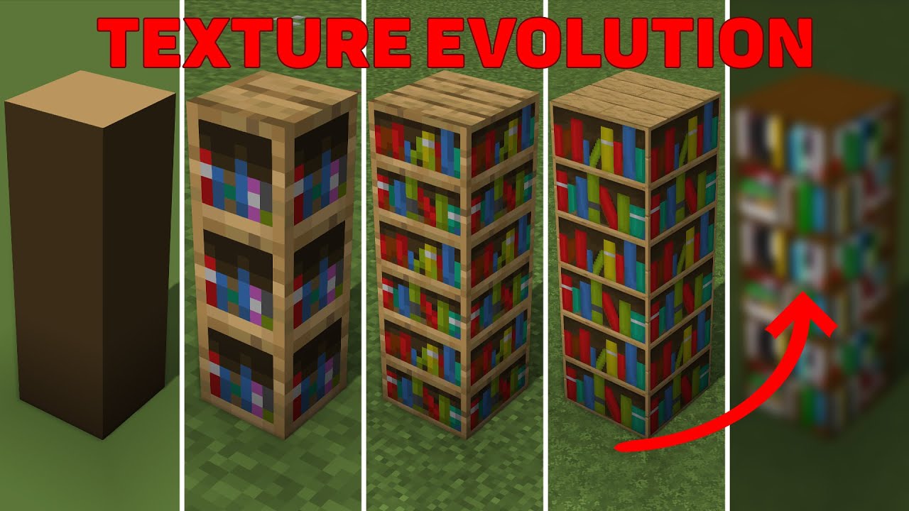 texture evolution in minecraft | Minecraft but... - YouTube
