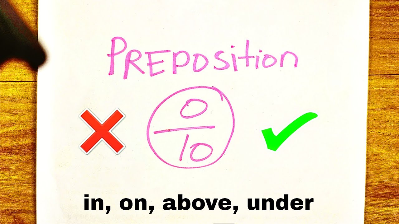 Preposition in 10 mins Easy Basics PART - 1 | Preposition in English ...