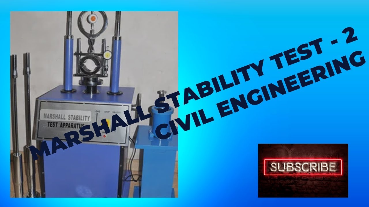 Automatic Marshall Stability Test Part 2 Bitumen Test, Transportation ...