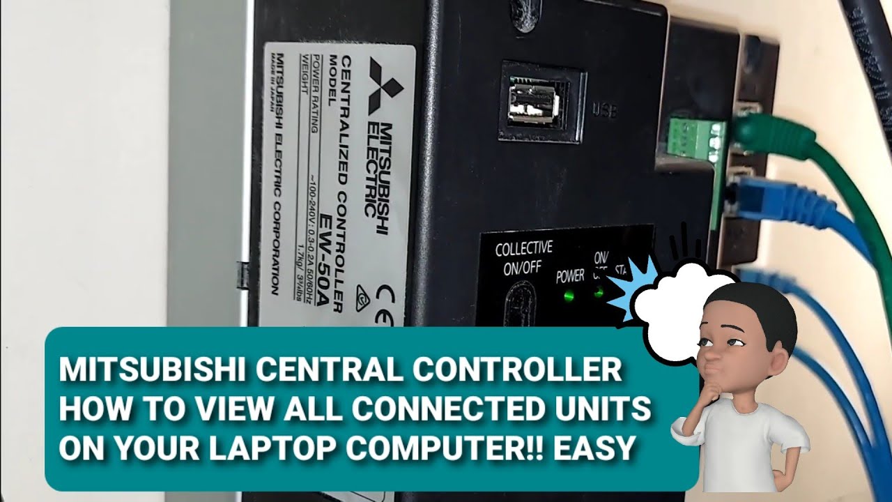 MITSUBISHI CITY MULTI EW50A CENTRAL CONTROLLER - YouTube