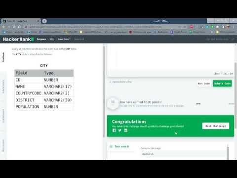 | Hackerrank.com |-| Practice SQL Queries |- Easy Level - تمارين ...