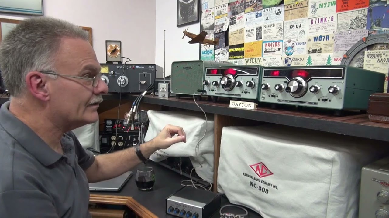 N6TLU POTA QSO with NA9M 40 meter Ham Band 7.060 Mhz running Heathkit ...