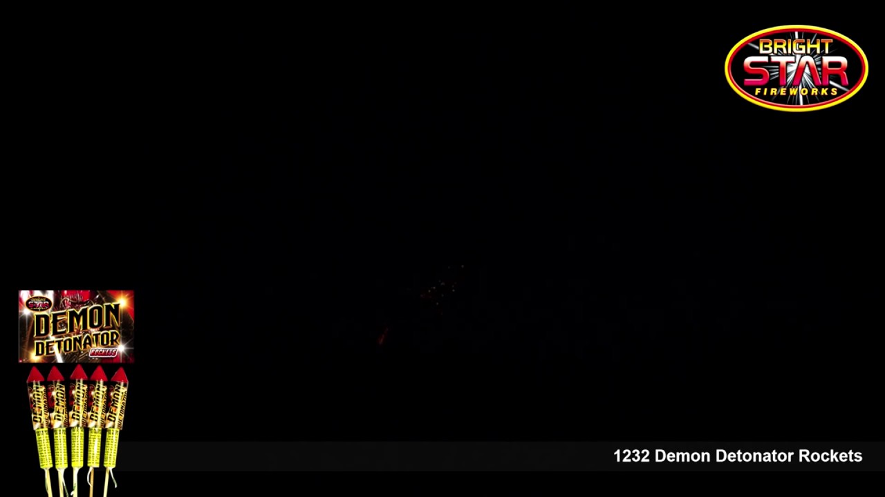 BS Demon Detonator Rockets From Cardiff Fireworks - YouTube