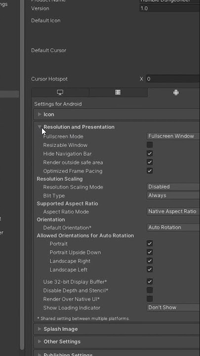 How to Set the Screen Orientation of Your Game in Unity - YouTube