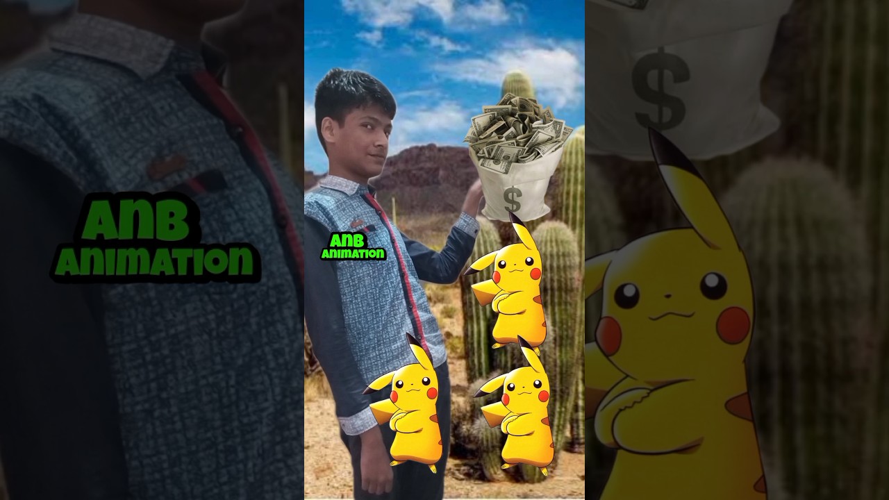 vfx gaurav Pikachu shots funny🤣 comedy animation video #viral #shorts ...
